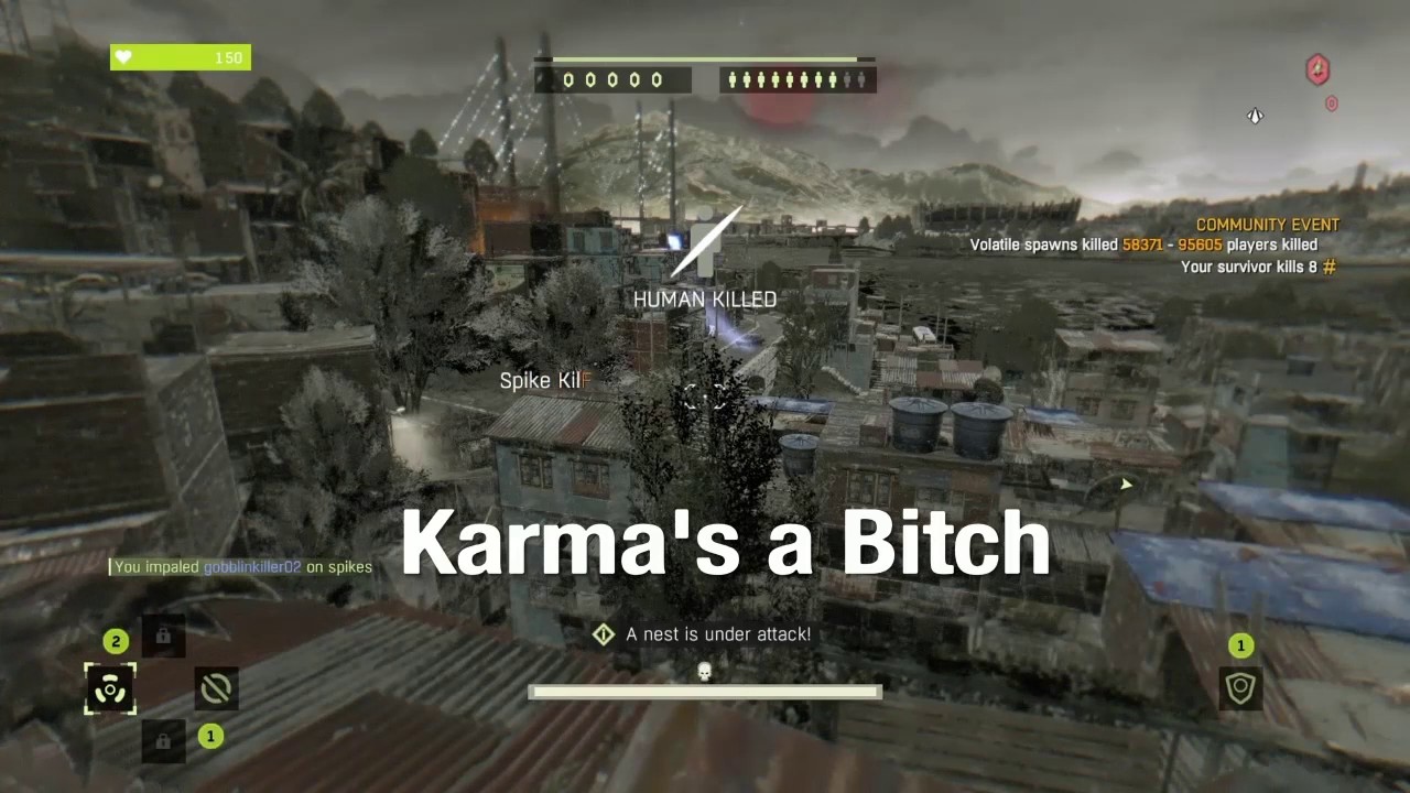 Be The Zombie Spike Montage: Dying Light - YouTube