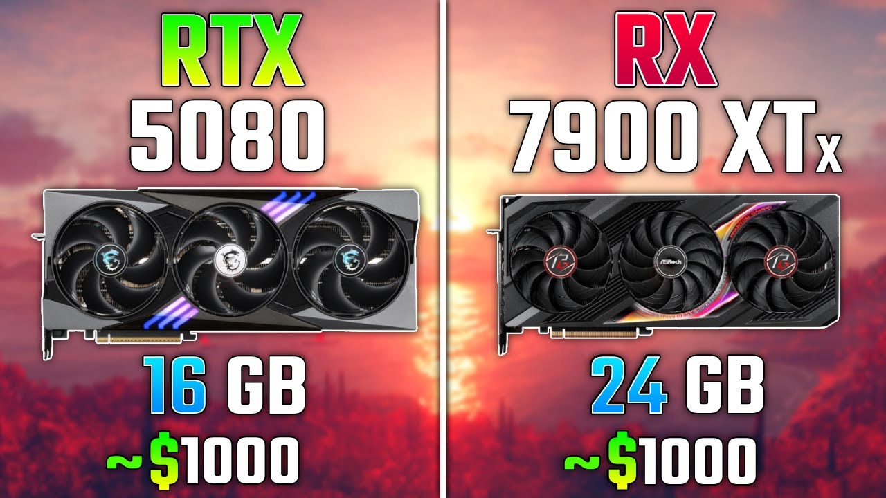 RTX 5080 vs RX 7900 XTX | Test in 7 Games - YouTube