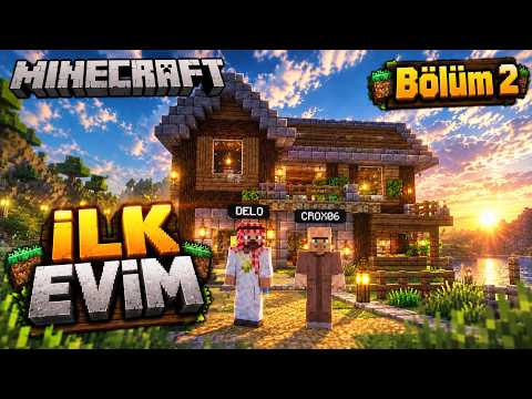 I BUILT MY FIRST HOUSE IN THE VILLAGE! | Minecraft Episode 2