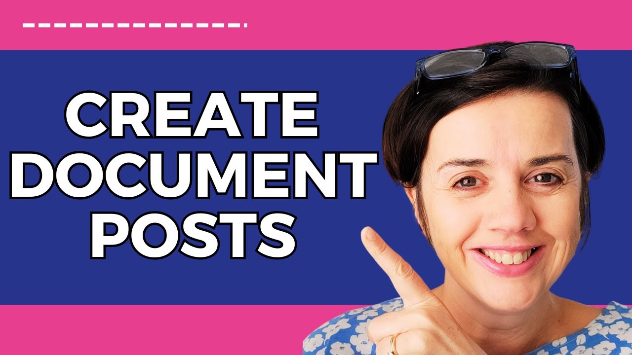 How to create LinkedIn Document Posts - YouTube