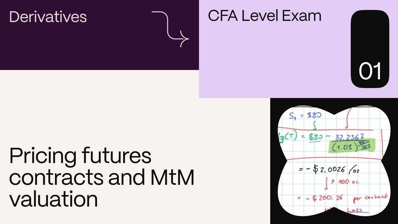 Pricing futures contracts and MtM valuation (for the CFA Level 1 exam ...