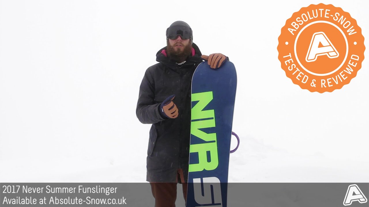 2016 / 2017 | Never Summer Funslinger Snowboard | Video Review - YouTube