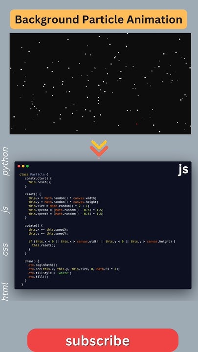 🔥 Create Epic Particle Effects in HTML, CSS & JS in 60 Seconds! | Quick Tutorial - YouTube