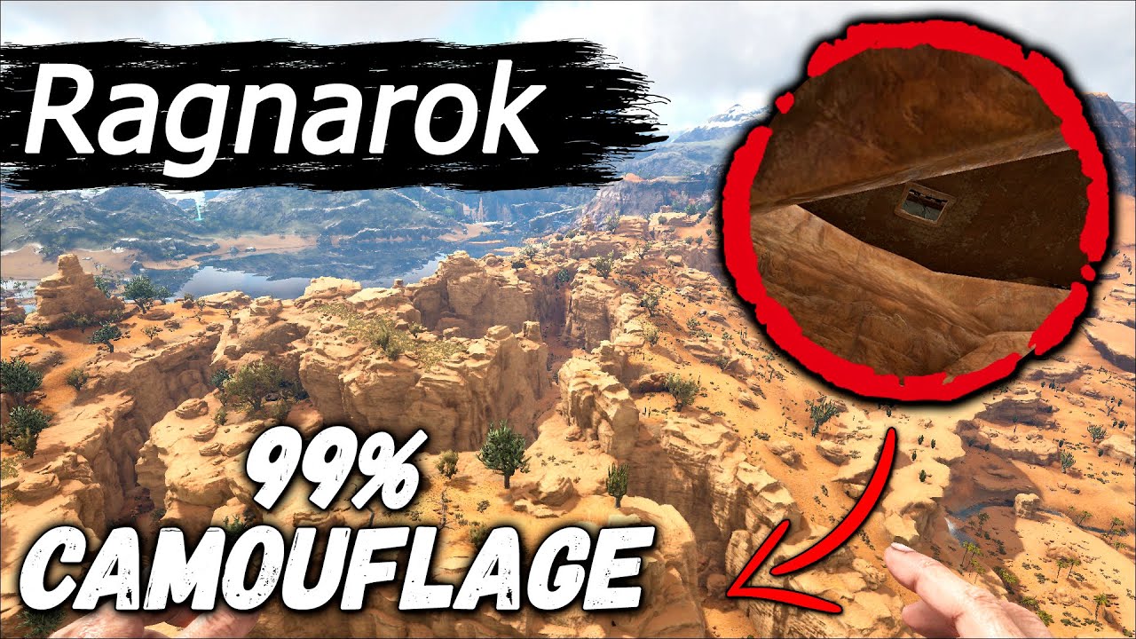 [ARK] Ragnarok – Hidden Base Location in the Desert || ARK: Survival ...