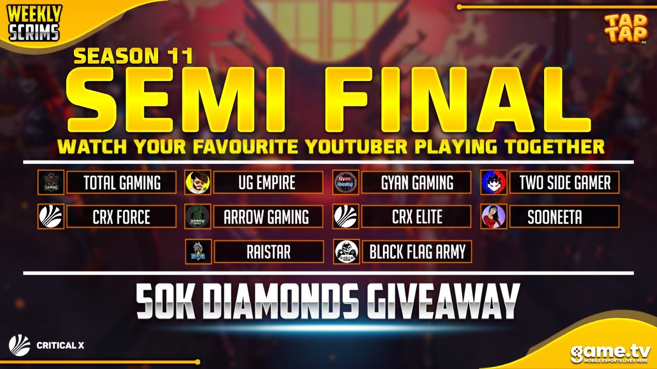 Game.Tv Competitive Scrims | SEMIFINALS | A Positive Platform for ...