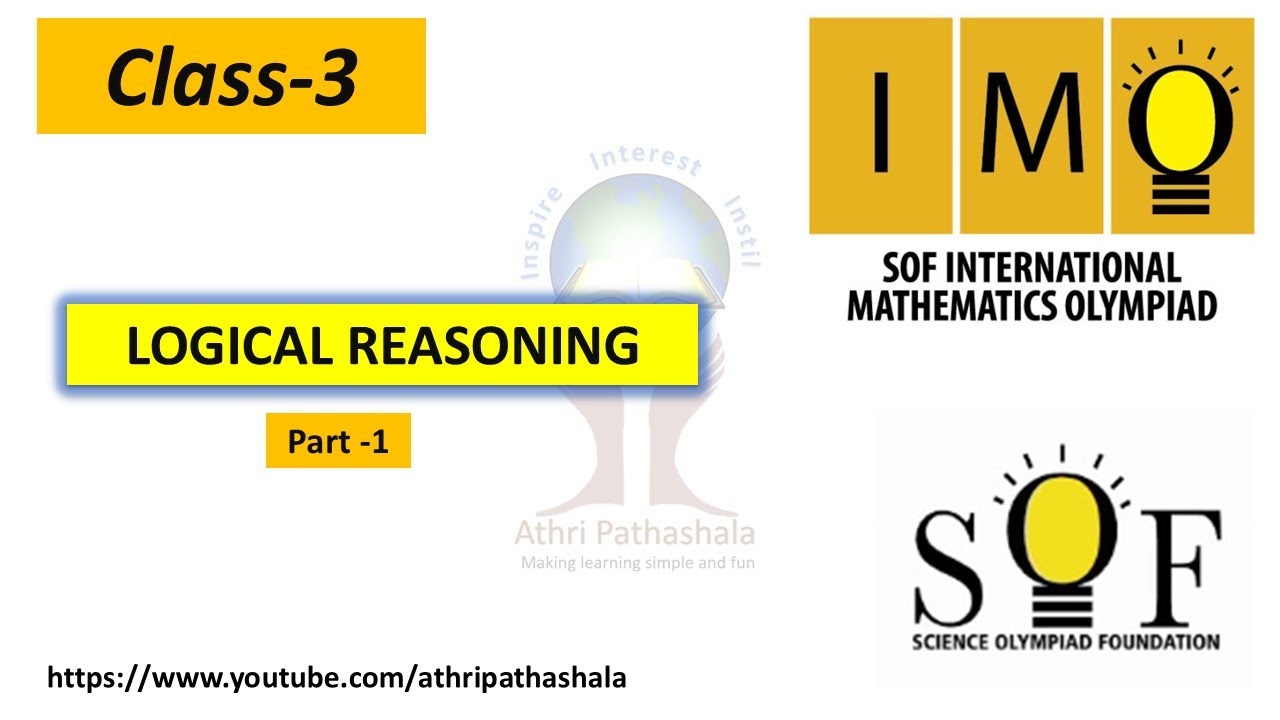 Class 3__LOGICAL REASONING__IMO Mathematics Olympiad, SOF__ Part _1 ...