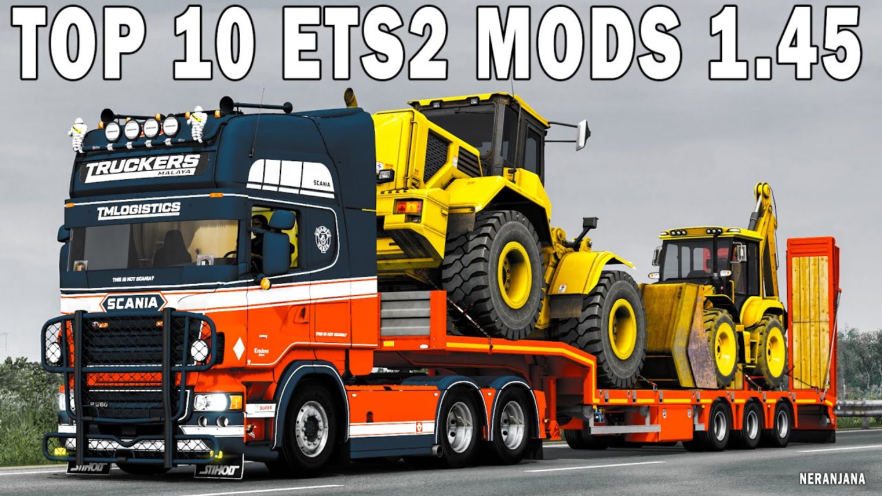 TOP 10 ETS2 MODS - FOR 1.45 | Euro Truck Simulator 2 Mods - YouTube