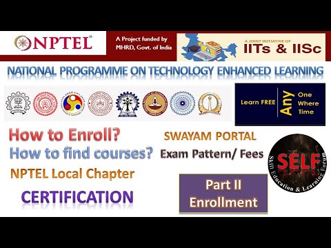 How to enroll NPTEL courses (Hindi) - YouTube