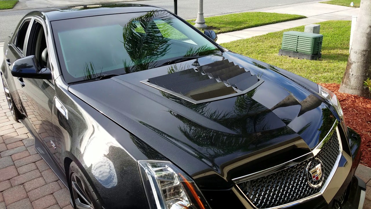 CTS-V Active Hood Vents new actuator - YouTube