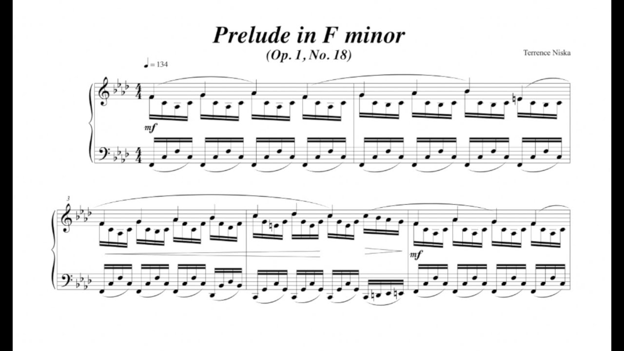 Prelude in F minor Op. 1, No. 18 - YouTube