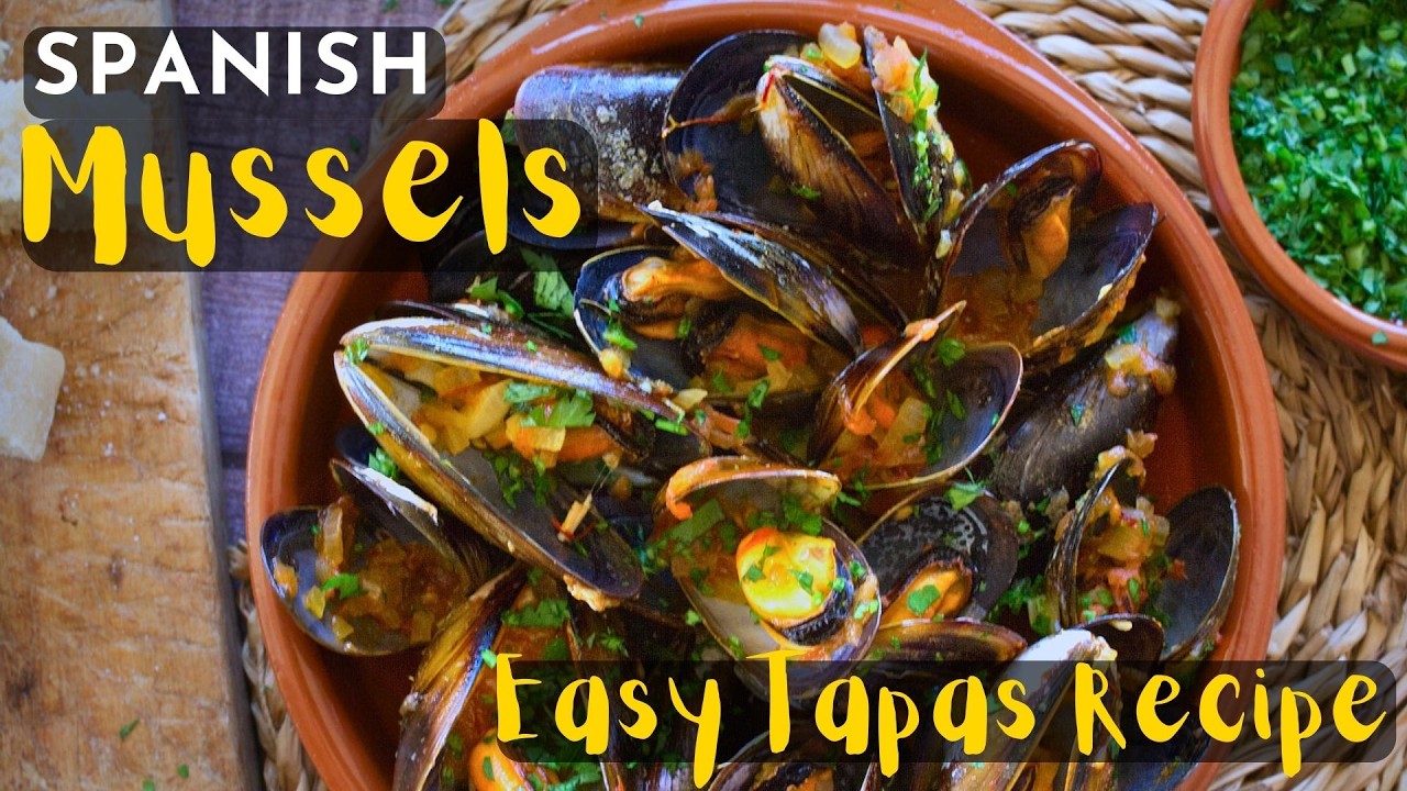 Spanish Mussels in a Tomato Sofrito Sauce (Easy Spanish Tapas Recipe ...