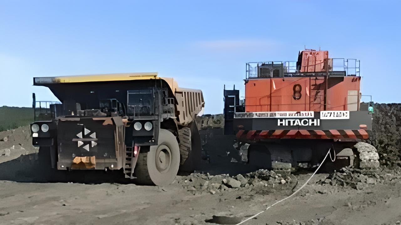 Excavator Loading Trucks - Mega Machines Movie - YouTube