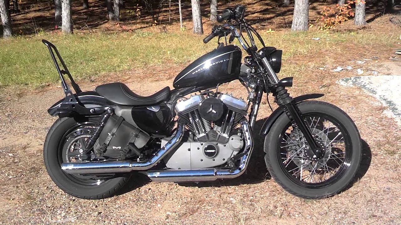 08 Nightster V&H slipons - YouTube