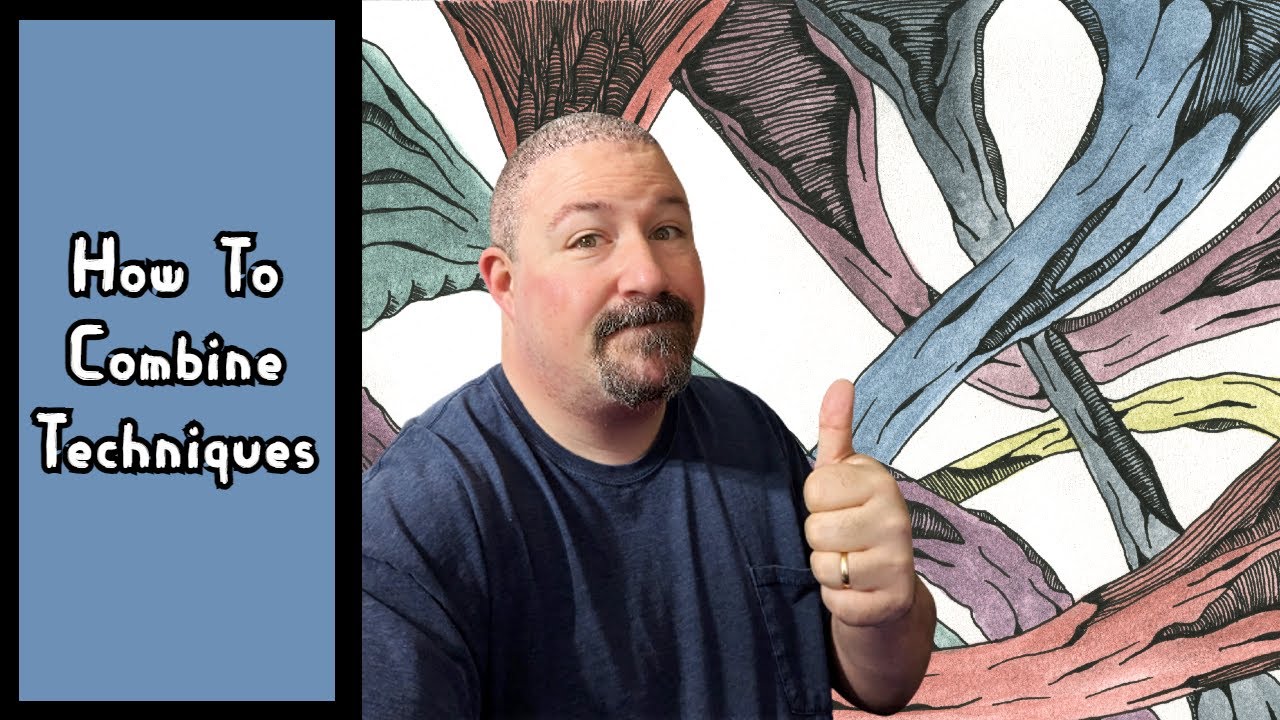 How To Combine Techniques To Create Abstract Art - YouTube