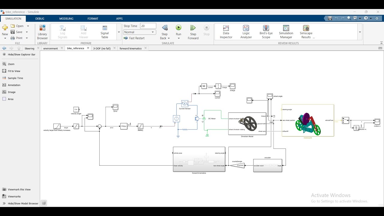 DC Motor Electric Bike Design in MATLAB Simulink | MATLABSolutions - YouTube