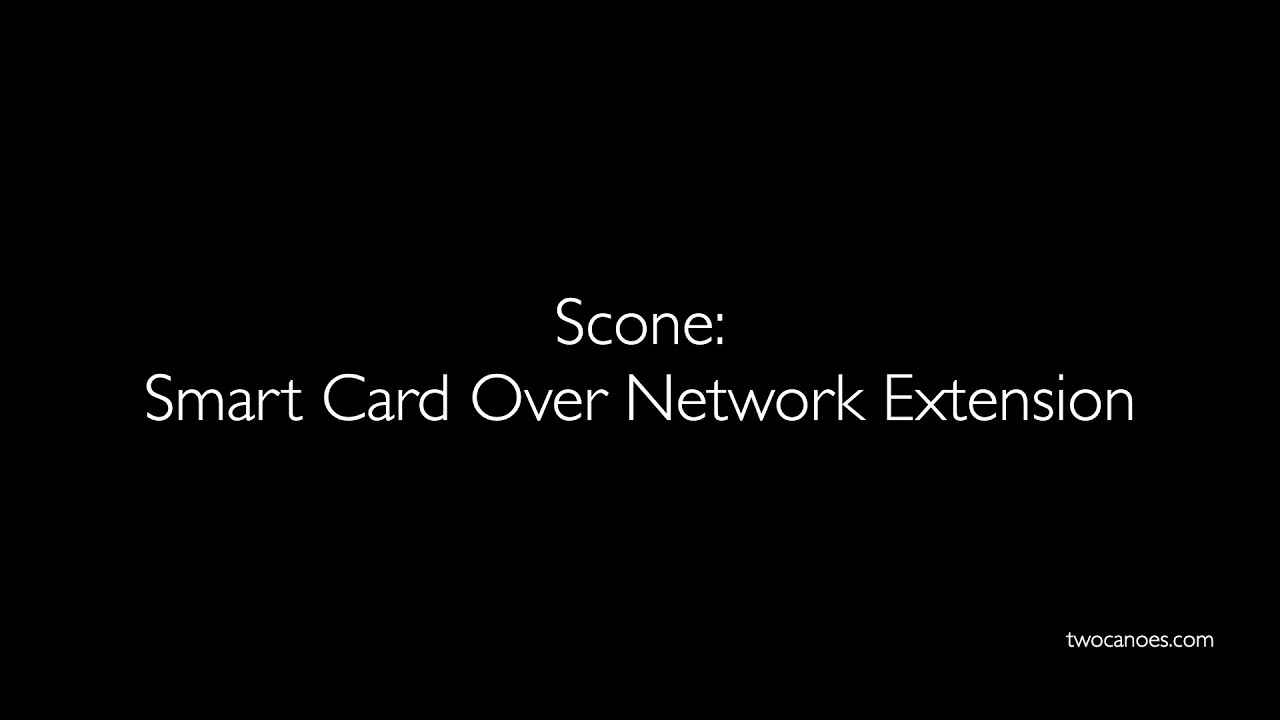 Scone (Smart Card Over Network Extension) - YouTube