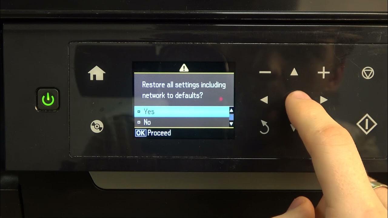 How to resolve all system problems on Epson XP 640 series / Factory reset on Epson XP 640 - YouTube