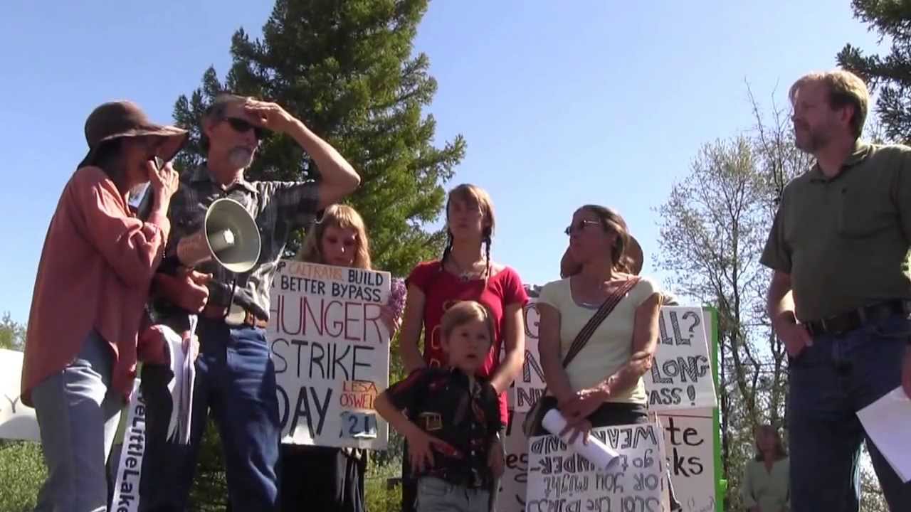 Willits News video: Willits bypass protester Madge Strong & CalTrans ...