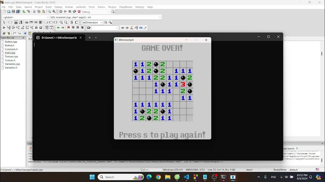 Video demo MineSweeper - YouTube