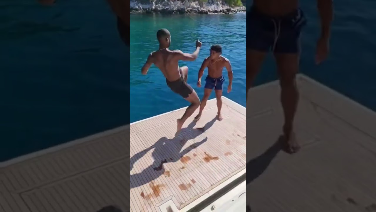 FIGHT SCENE ON SUPER YACHT - YouTube