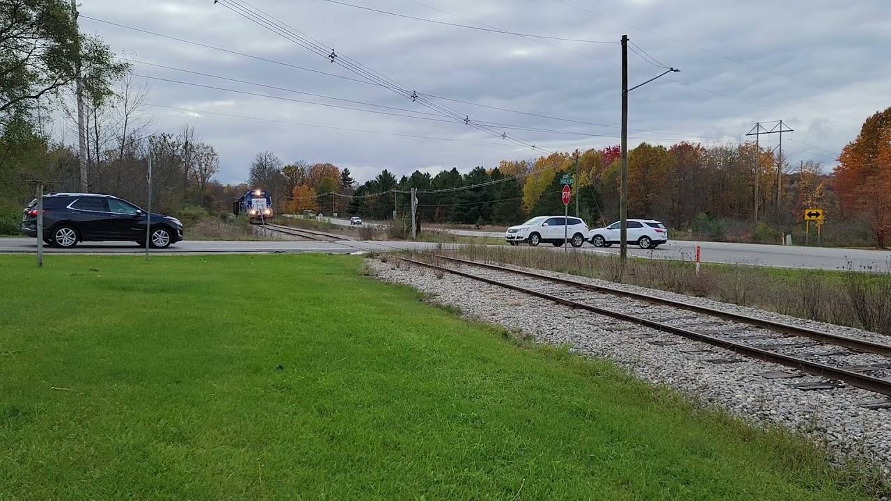GLC Railroad Northbound along Keystone Rd in the Traverse City Michigan ...
