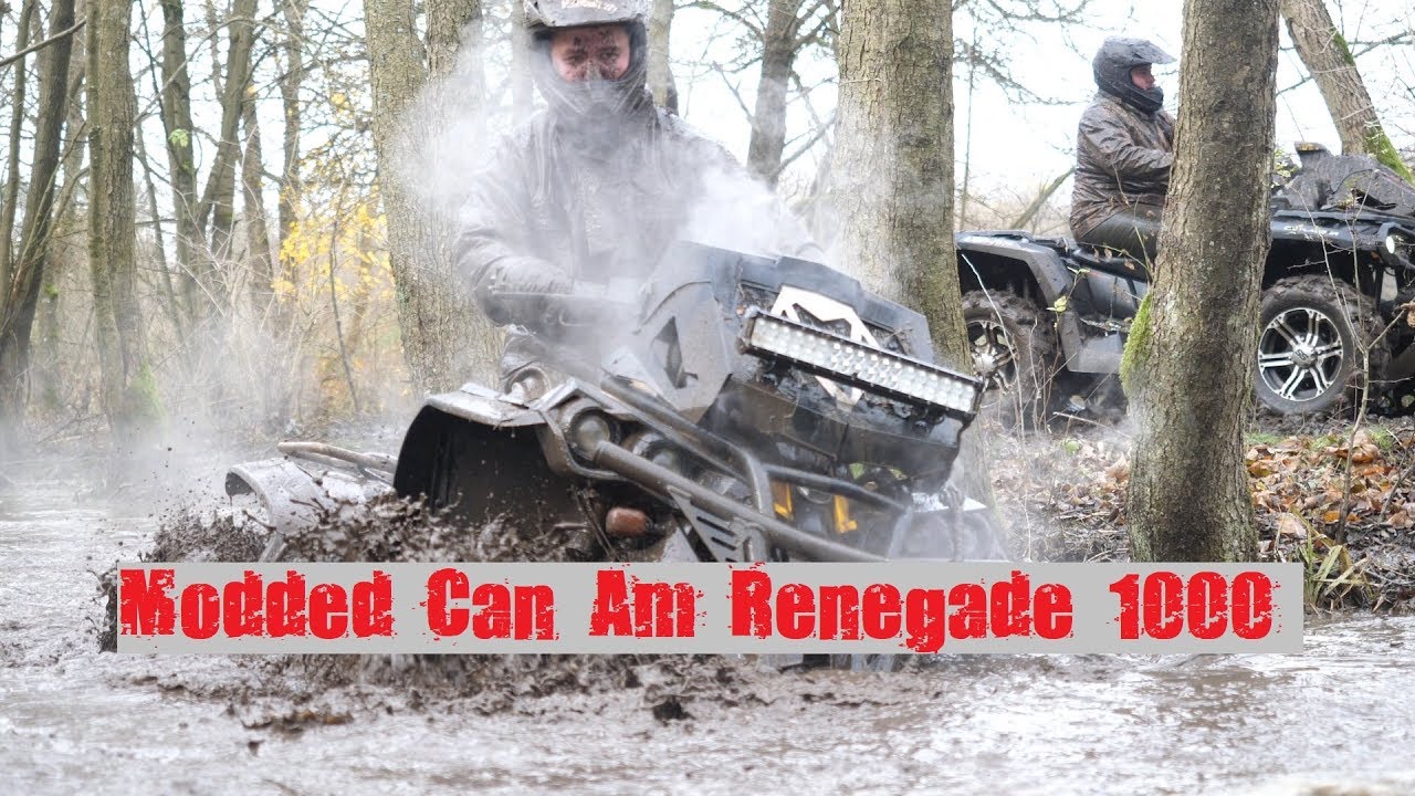 Can-Am Renegade 1000 Hard Ride tuned ATV 100hp Kamil - YouTube