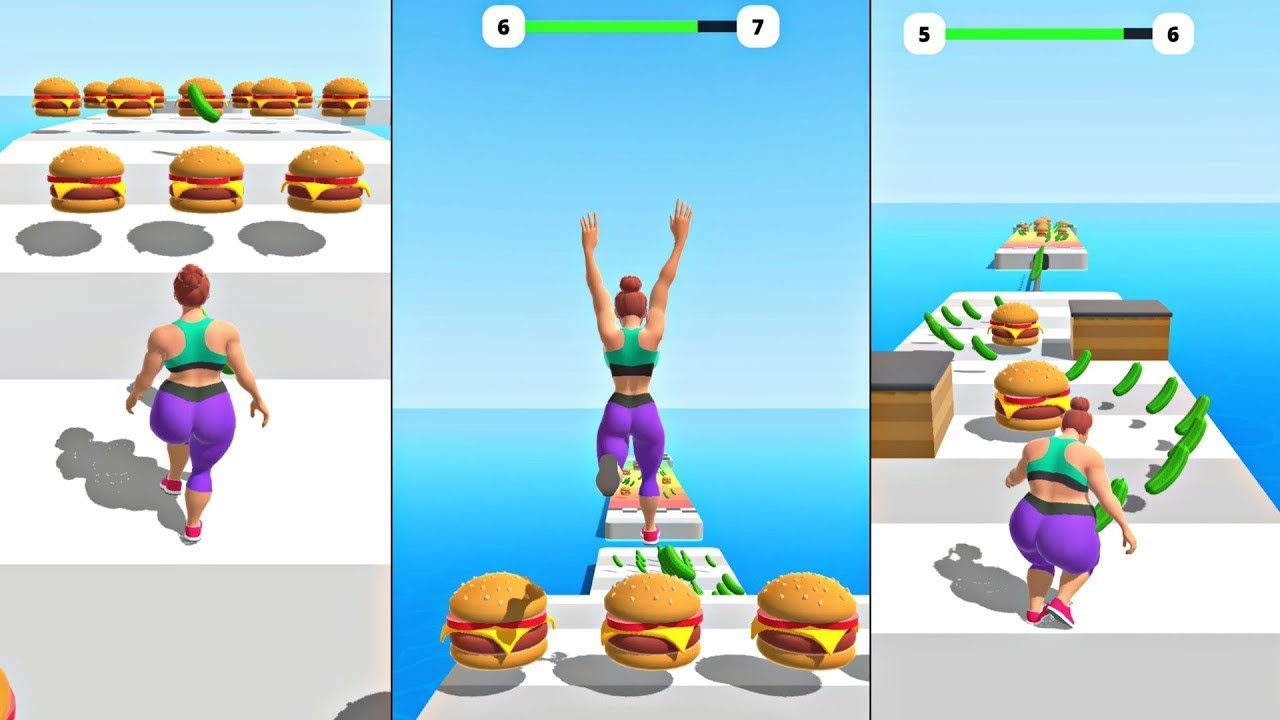 burger fat running games girls runner games burger games android ...