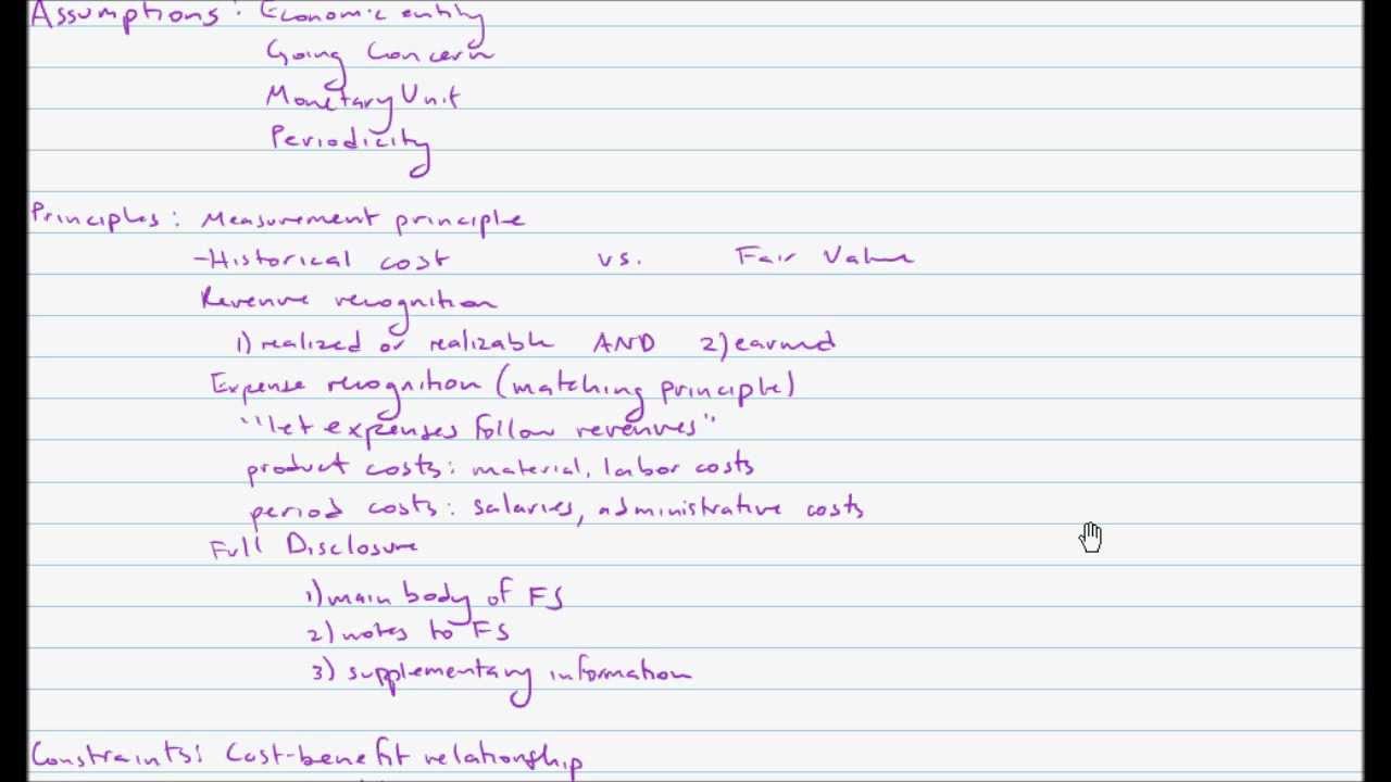 Financial Accounting Lesson 5 - Conceptual Framework (Third Level ...