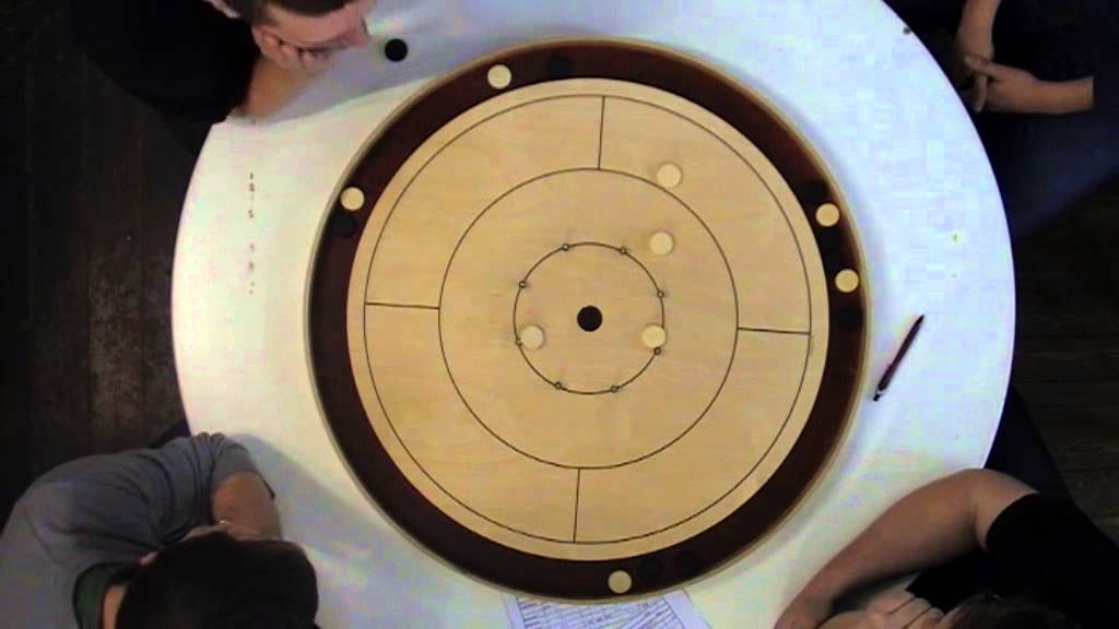 crokinole epic shot - YouTube