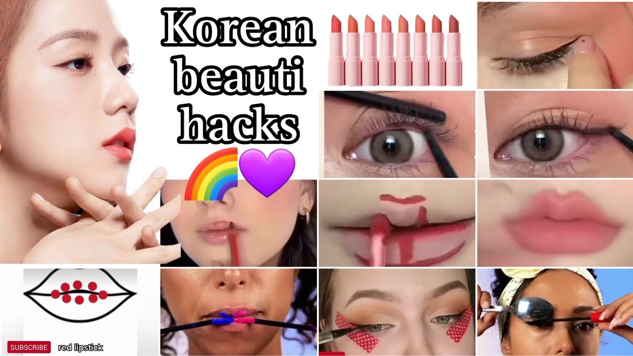 Trending * KOREAN * beauty Hacks💜 that make u like a korean💜👍🏻 🫰🫰 - YouTube