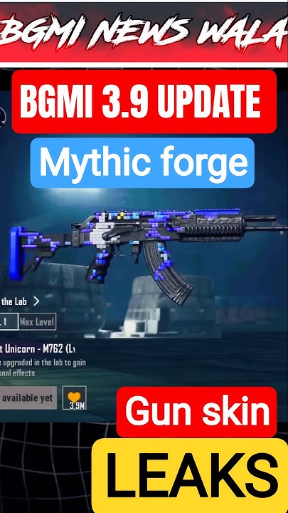 Bgmi 3.9 update new mythic forge Leaks ।Bgmi mythic forge leaks। bgmi New update । Bgmi new ...