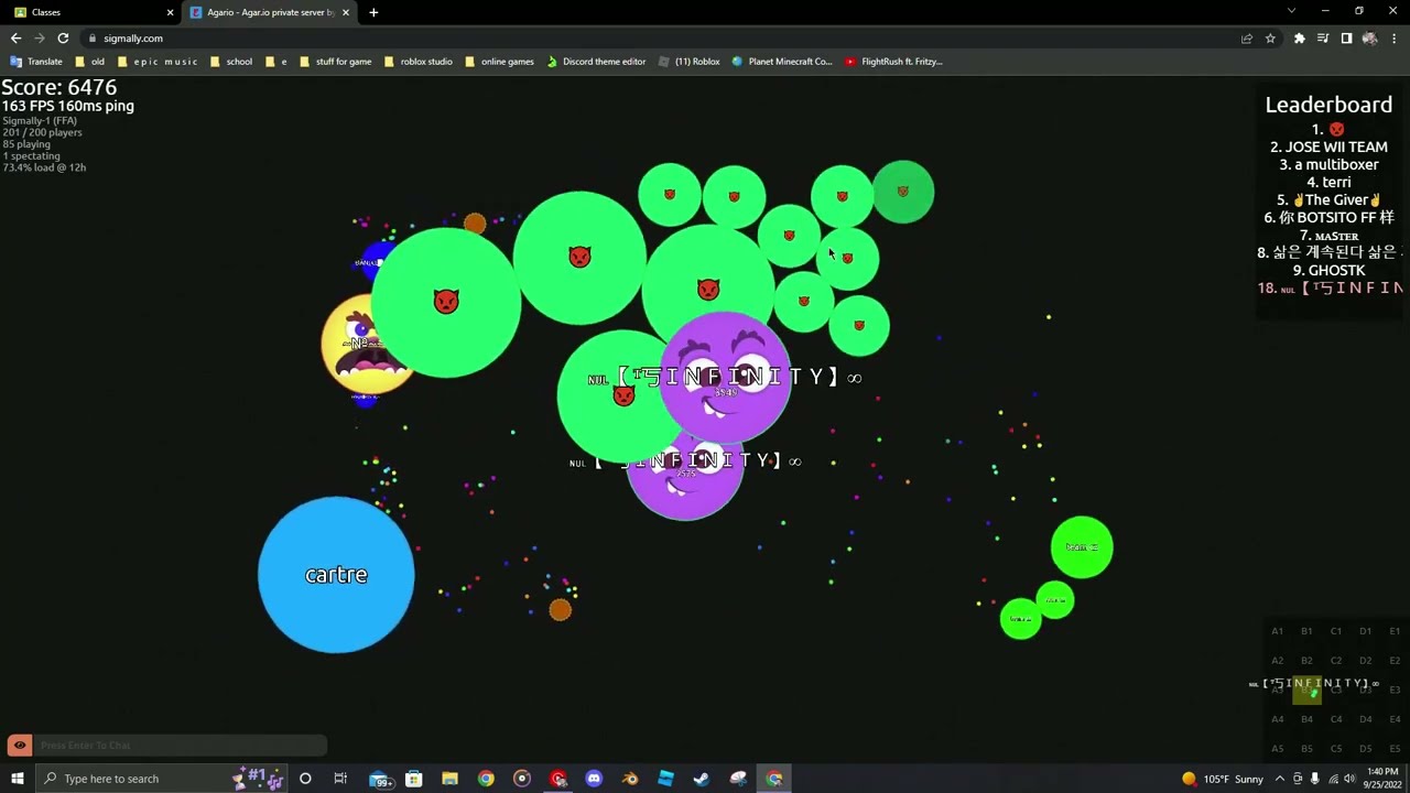 (agario/sigmally) cool double split kill - YouTube