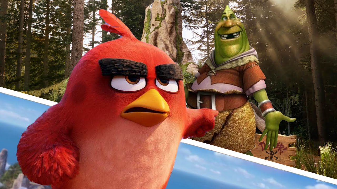 Angry Birds and Shrek's New Look - YouTube