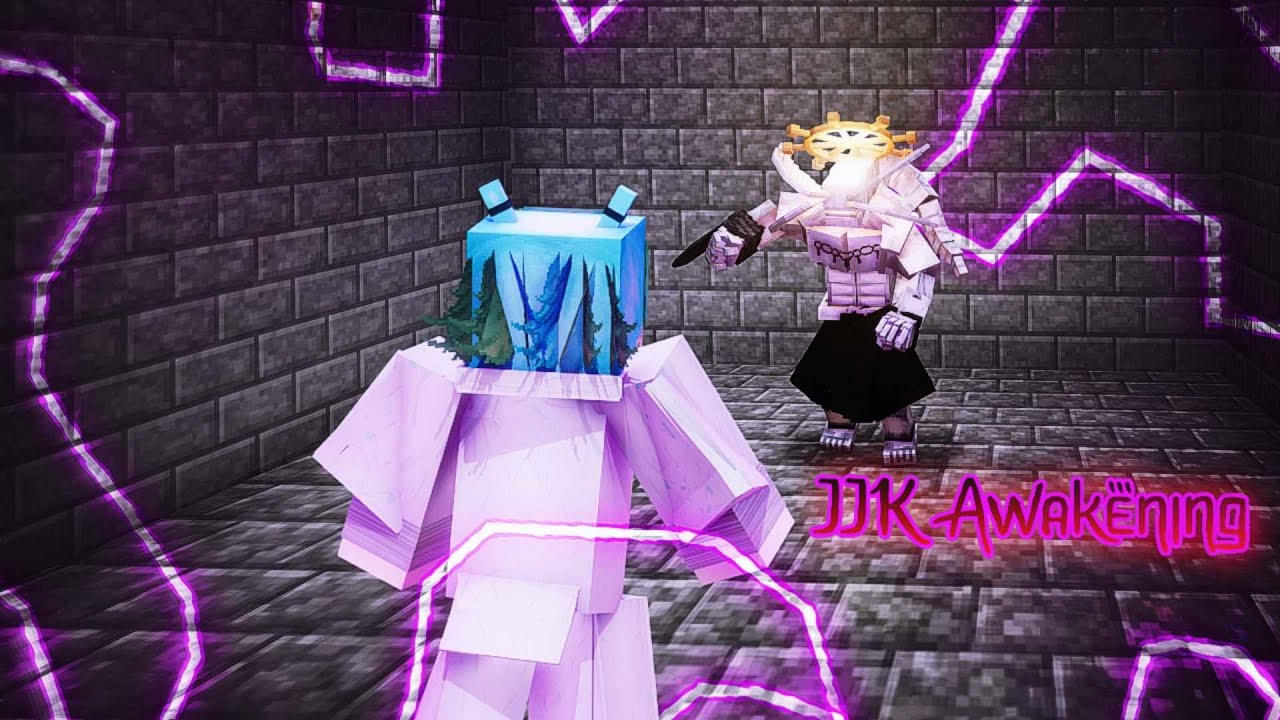 Kashimo VS Mahoraga Minecraft Fight | Jujutsu Awakening Minecraft Addon ...