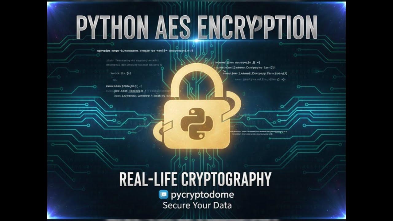 Python program to encrypt using AES | Real-Life Cryptography | pycryptodome library | Encryption ...