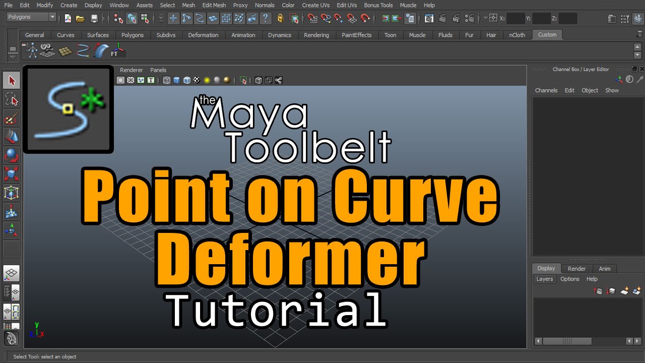 The Maya Toolbelt - Point On Curve Deformers - YouTube