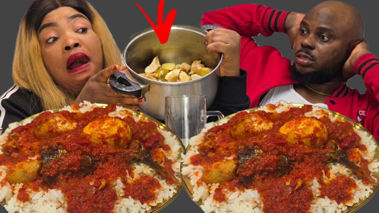 Mukbang| he thinks he's smart *see how i made him drink agbo* | white ...