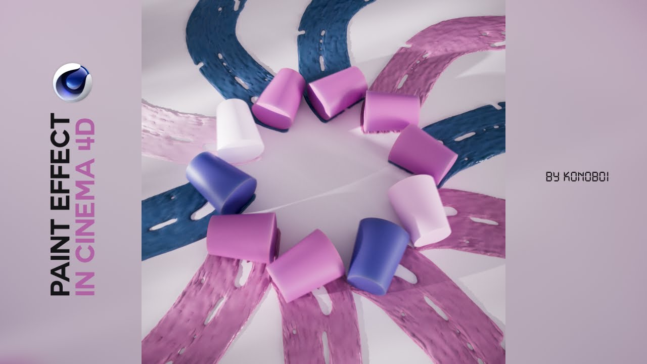 "Paint Effect" inside Cinema 4D - Quick tutorial under 1 Min!!! - YouTube