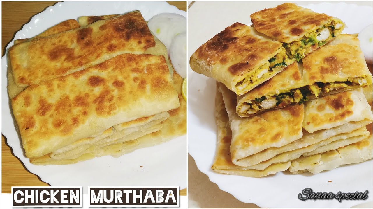 Chicken murthaba /சிக்கன் முர்தபா | Chicken stuffed parota | chicken ...