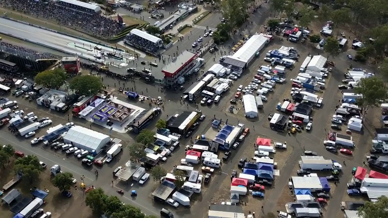 Aerial view Willowbank Raceway - YouTube