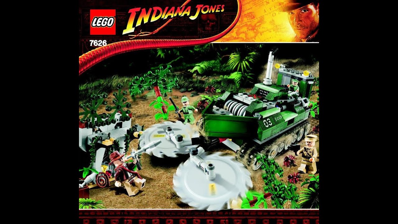 7626 Instructions For LEGO Jungle Cutter Indiana Jones - YouTube