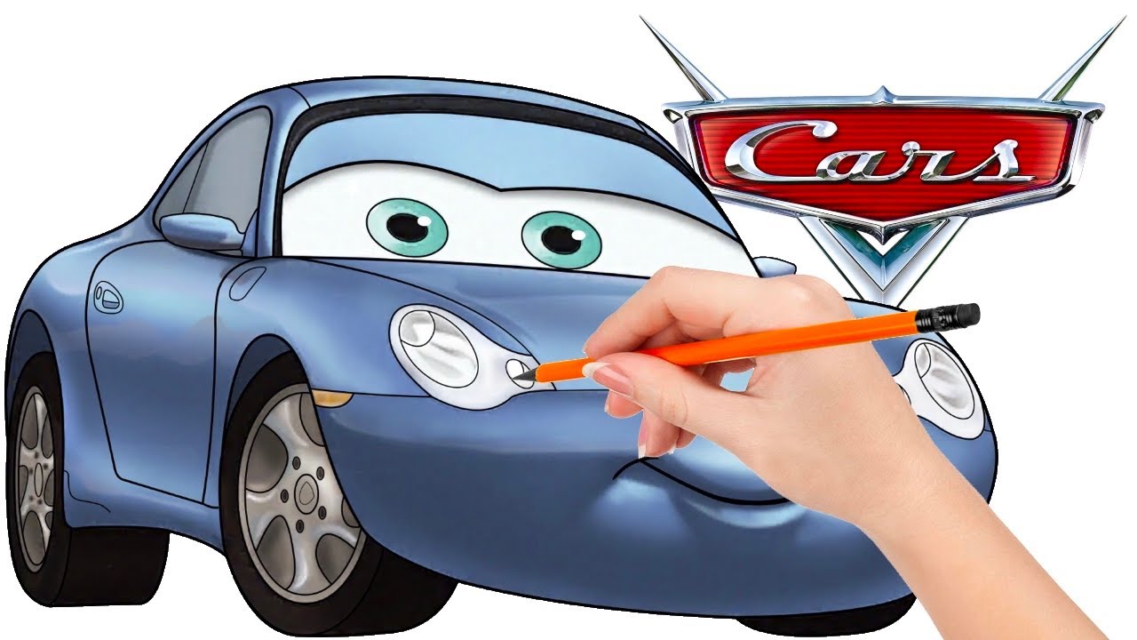 How to draw Sally Carrera from Cars - YouTube