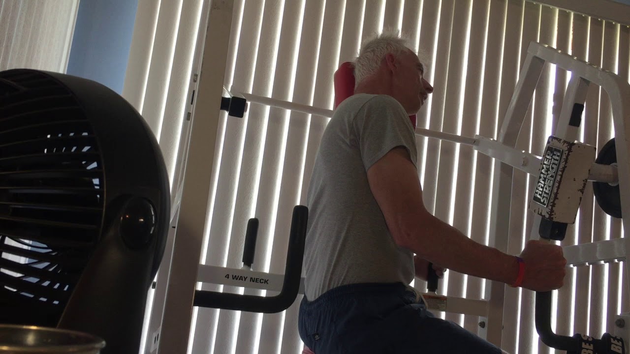 Hammer Strength 4 way neck lateral - YouTube