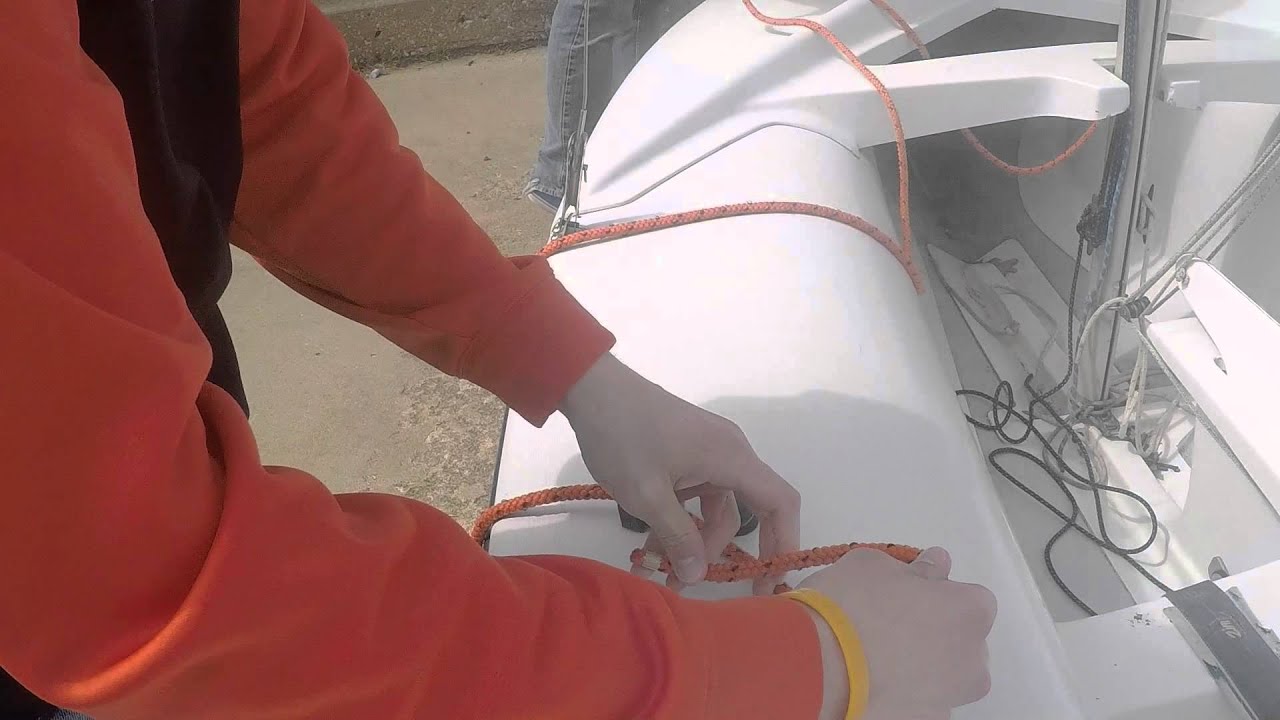 How to Rig a 420 Sail Boat - YouTube