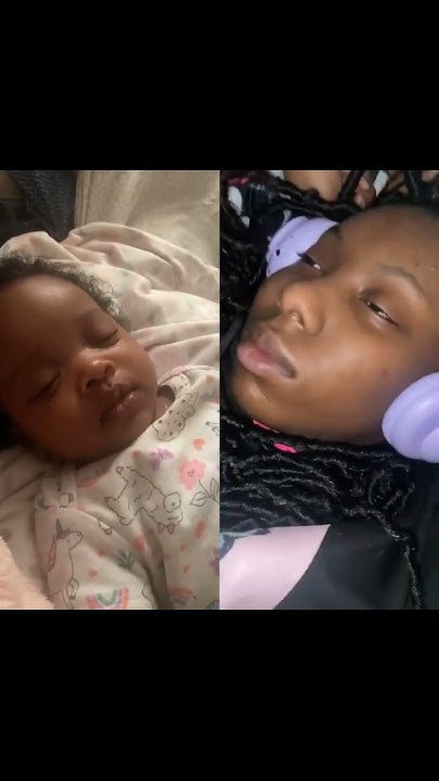 Me And My Niece Sleep With Our Eyes Open 👶🏽👧🏾💗 Youtube