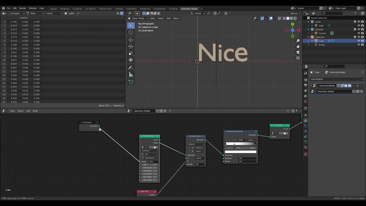 Blender Geometry Nodes | Trying out EXPERIMENTAL string nodes branch ...
