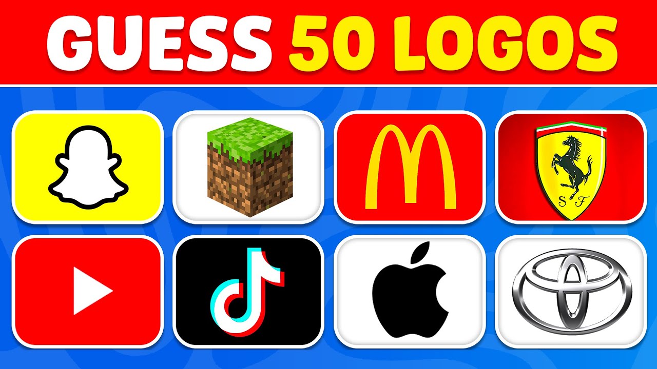 Guess 50 Logos in 10 Seconds | Famous Logos challenge | Logo Quiz 2025 ...