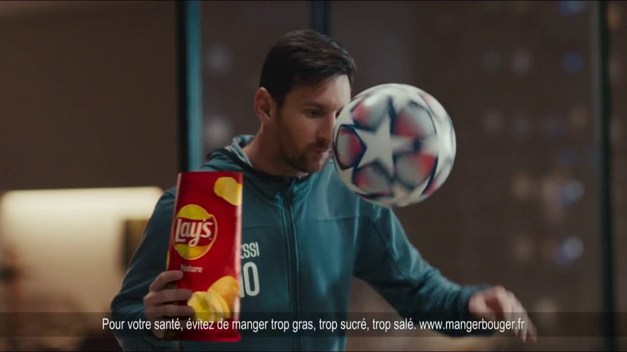 Chips Lay's Lionel Messi & Paul Pogba "savourons les moments foot" Pub ...