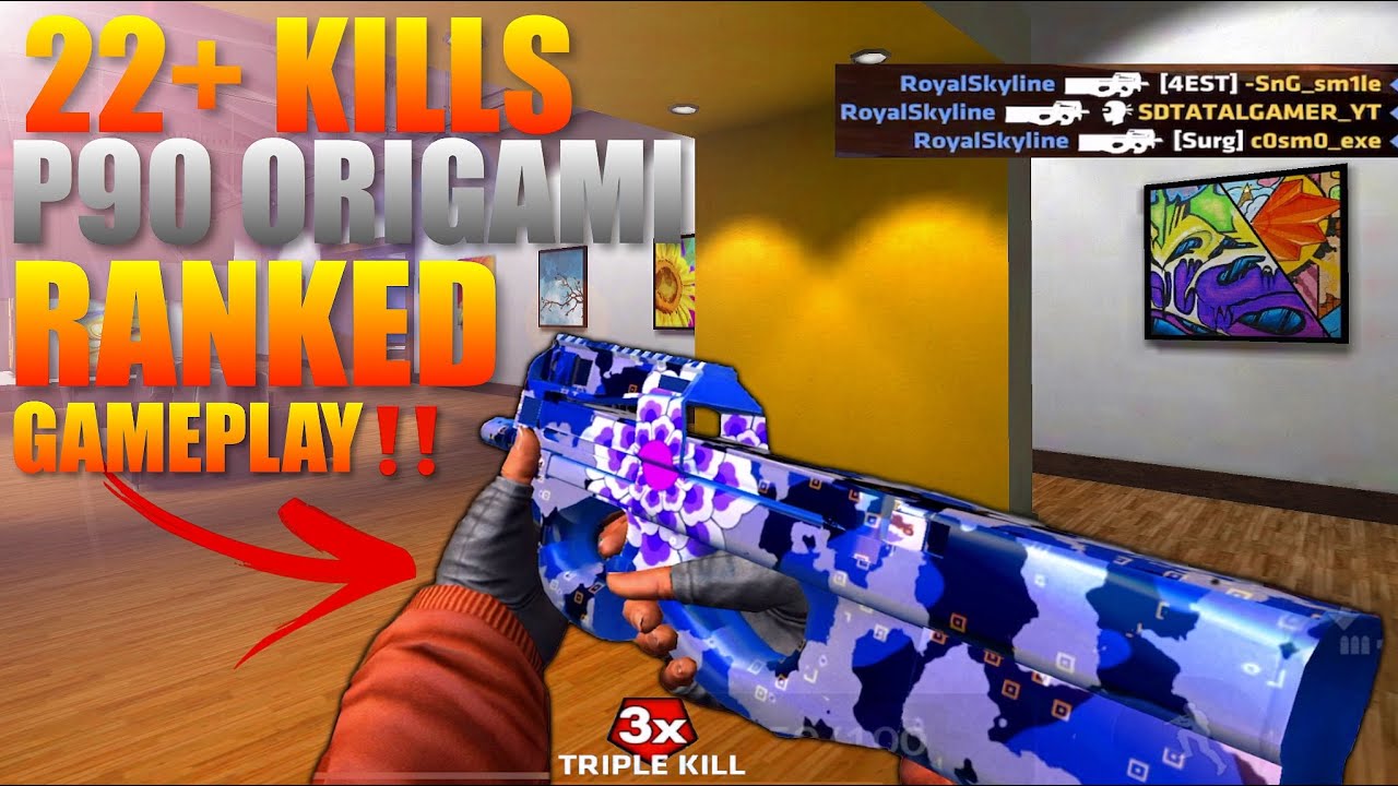 Critical Ops Insane P90 Origami Ranked Gameplay 22+ Kills🔥 - YouTube