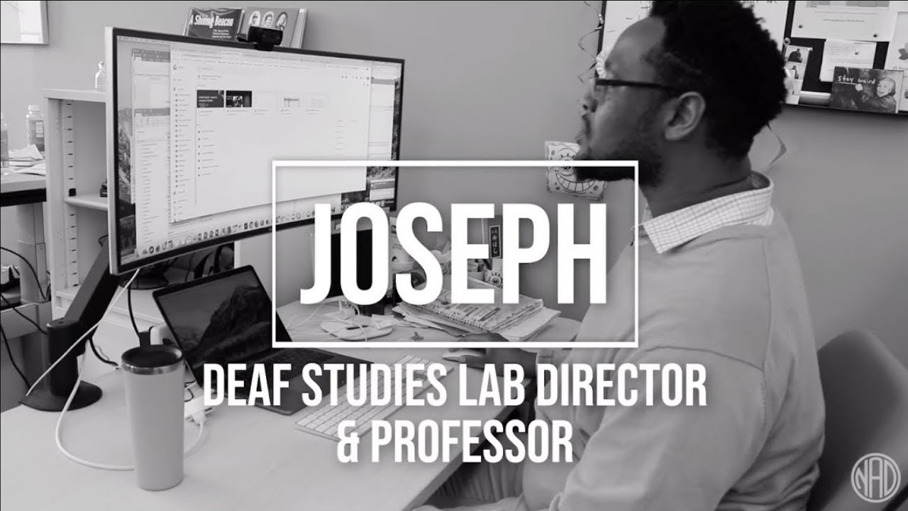 Meet Joseph the Black Deaf Studies Lab Director and professor | Deaf ...